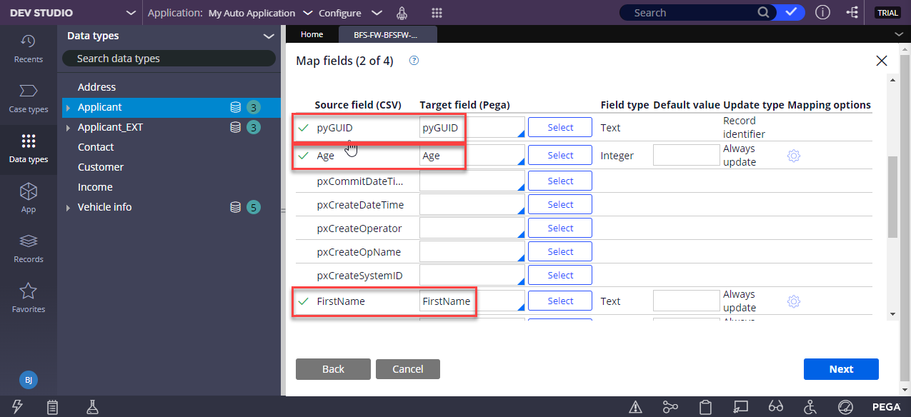 A short guide on importing data to a Data Type in Pega | Support Center
